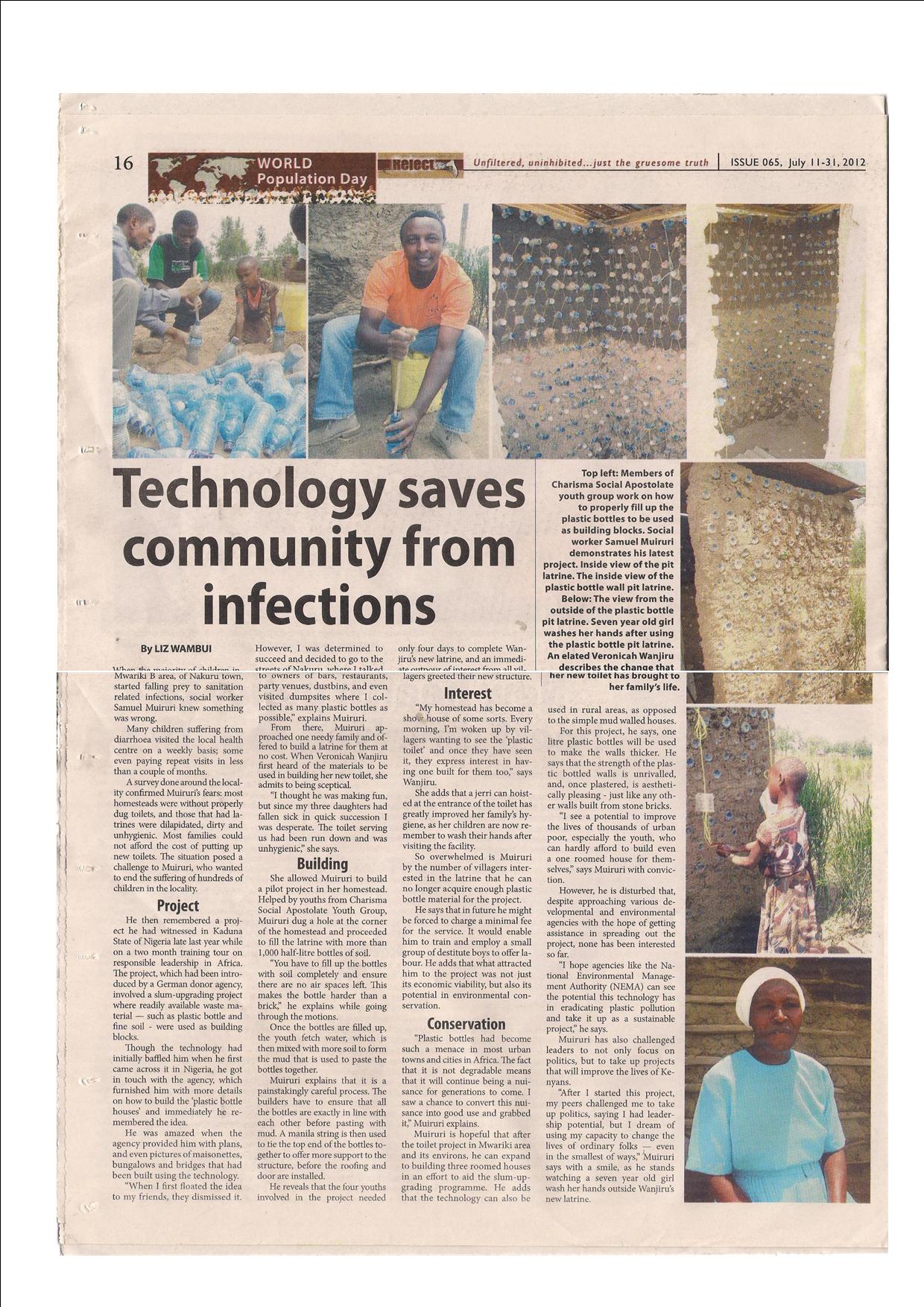 Meet Mr Plastic Bottles | IofC Panafrica